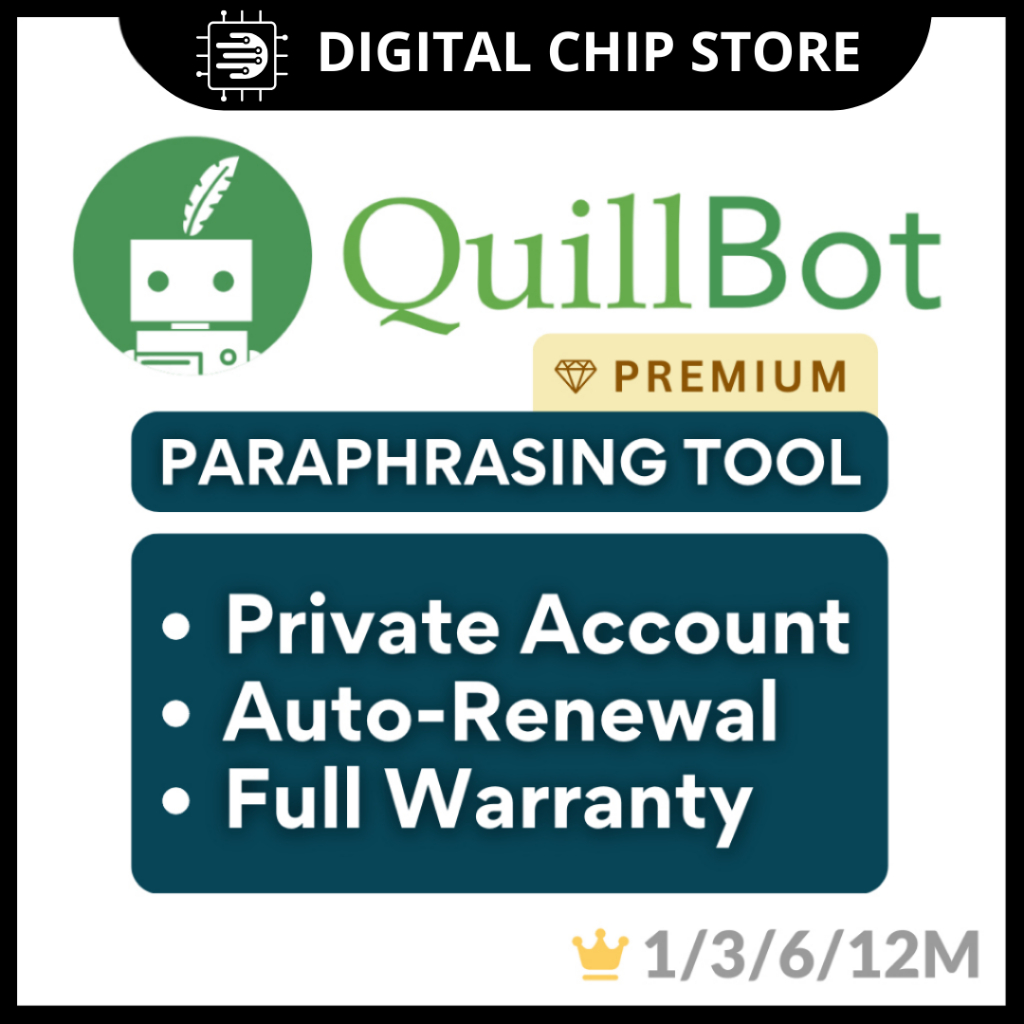 Jual QuillBot Prmium (Pc/Ios/Android) AUTORENEWAL Plagiarism Prmium | Shopee Indonesia