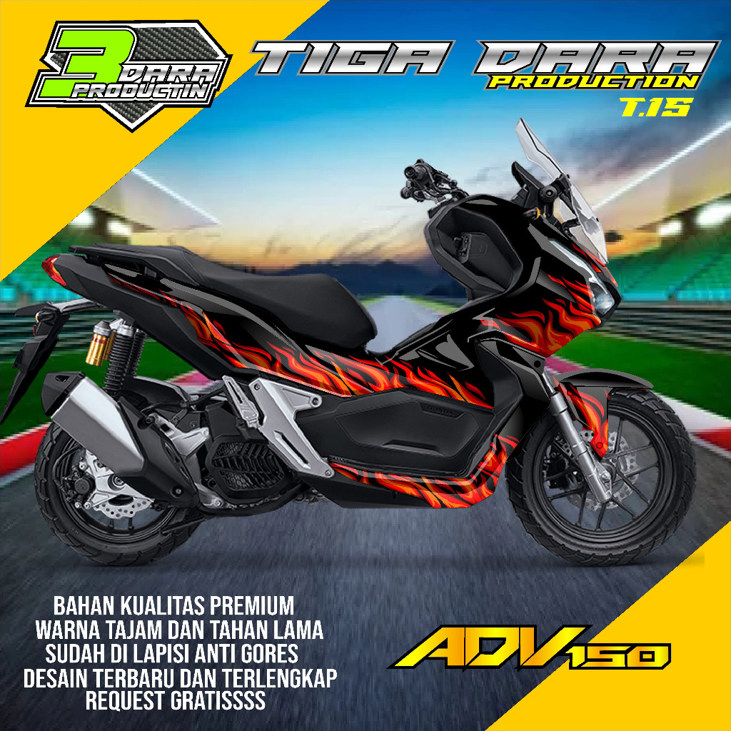 Jual Stiker Decal ADV 150 Full body - Dekal Sticker Motor Honda ADV 150 kode TP 015 | Shopee ...