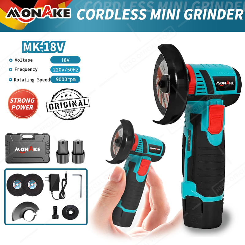 Jual Brushless Angle Grinder Mesin Gerinda Tangan Alat Pemotong MONAKE ...