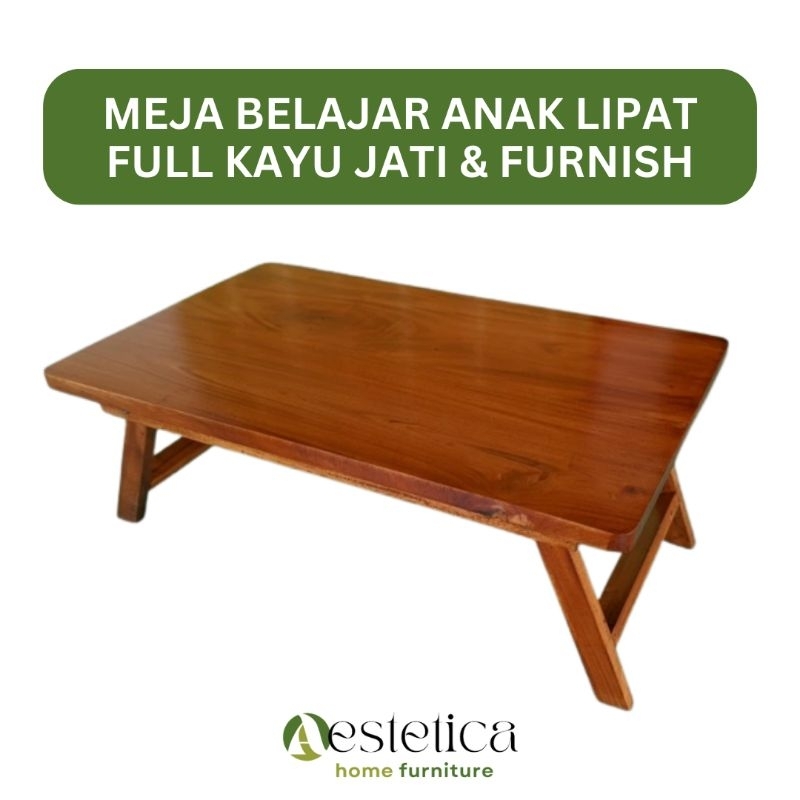 Jual (READY STOK) MEJA KAYU LESEHAN BISA DILIPAT FULL JATI FURNIS By ...