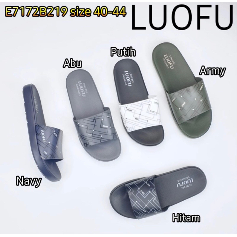 Jual LUOFU ORIGINAL Sandal pria luofu Sendal luofu kokop import Sandal ...