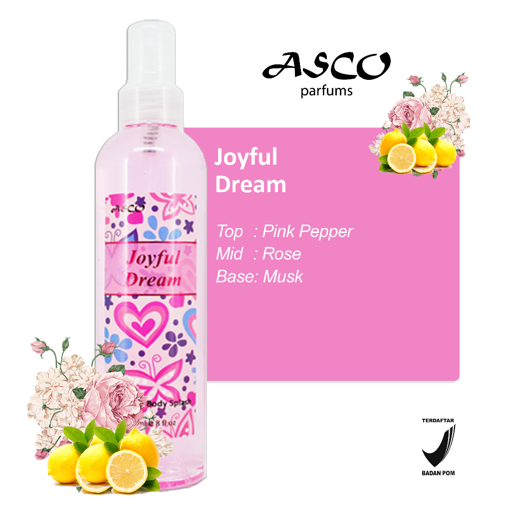 Jual ASCO Signature Body Splash Joyful Dream | Perfume Fragrance Mist ...