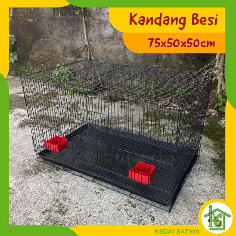 Jual Kandang Besi 75x50x50cm Umbaran Love bird, Sugar Glider, Kelinci ...