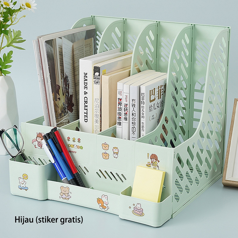 Jual Desktop Organizer File Organizer Rak Buku Sekat Ins Minimalis Meja ...