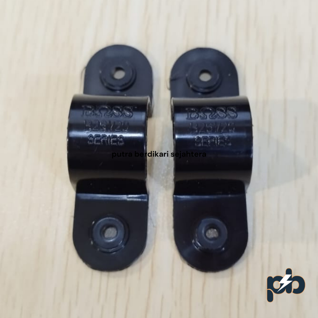 Jual Klem Pipa Conduit 20mm Boss / Clamp Pipa Listrik 20 mm Merk Boss ...
