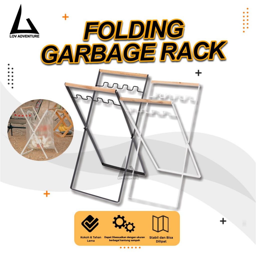 Jual Rak Sampah Serbaguna/Rak Barang Portable Outdoor Camping - LOV ...