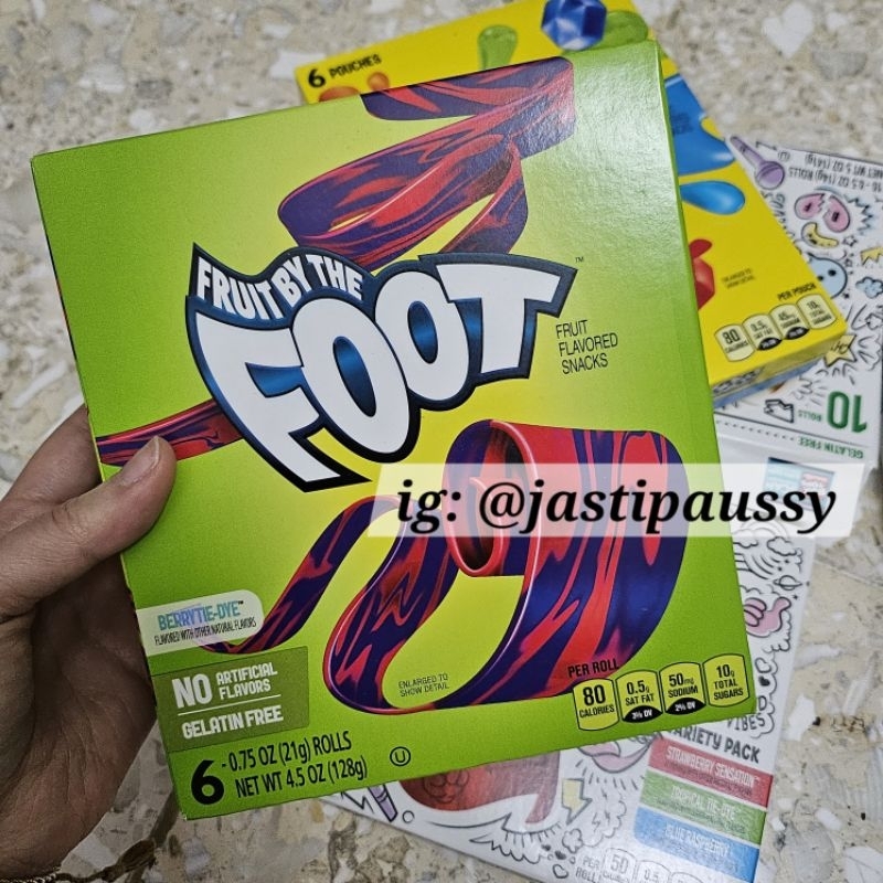 Jual FRUIT BY THE FOOT {SATUAN/ECER} ROLLUPS CANDY LOLLIES PERMEN ...