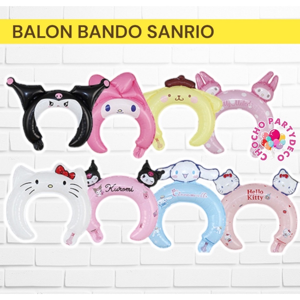 Jual Balon Bando KUROMI SANRIO / Balon Foil KUROMI CINNAMOROLL ...