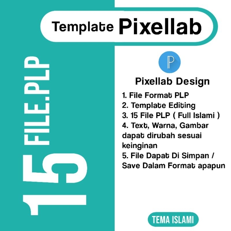Jual Design Pixellab / Template Pixellab Full Tema Islami Format Plp ...