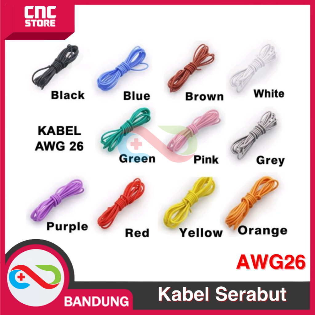 Jual KABEL SERABUT AWG 26 AWG26 HIGH QUALITY PERMETER | Shopee Indonesia