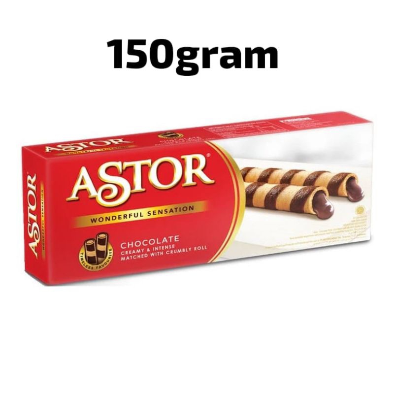 Jual Astor Cokelat Wafer Roll Kotak // Astor Double Cokelat 150gr ...
