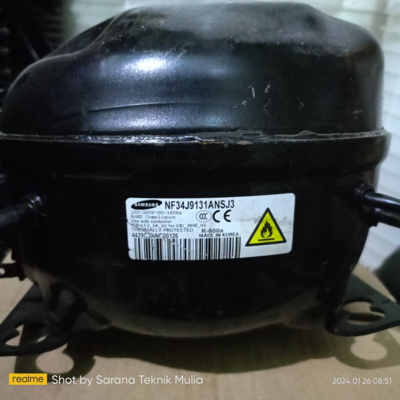 Jual KOMPRESOR INVERTER SAMSUNG SIDE BY SIDE - SECOND (TANPA GARANSI ...