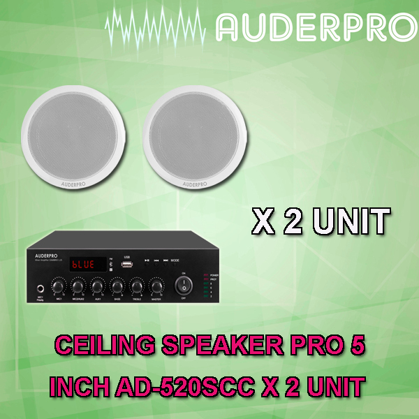 Jual PAKET SOUND SYSTEM AUDIO RESTORAN - CAFE CEILING SPEAKER MINI PRO ...