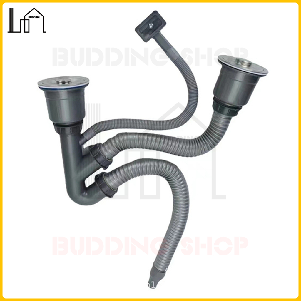 Jual Sifon Botol Pvc Plus Selang Tarik Magic / Sifon Botol Wastafel ...