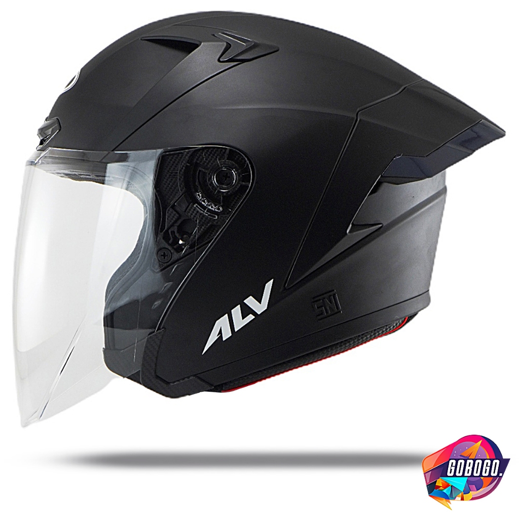 Jual Helm ALV ULTRON PRO HITAM Kaca Single Visor | Helm Half Face Pria ...