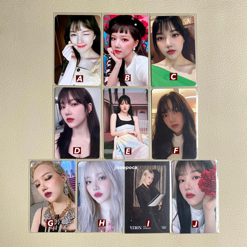 Jual GFRIEND YERIN official photocard — parallel, rainbow, sunny summer sunsum beret, fever ...