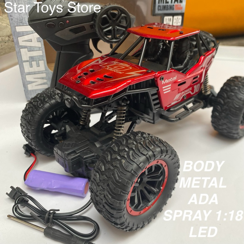 Jual Mobil Remote Control Remot Kontrol Rc Offroad Super High Speed Climbing Body Metal Baterai ...