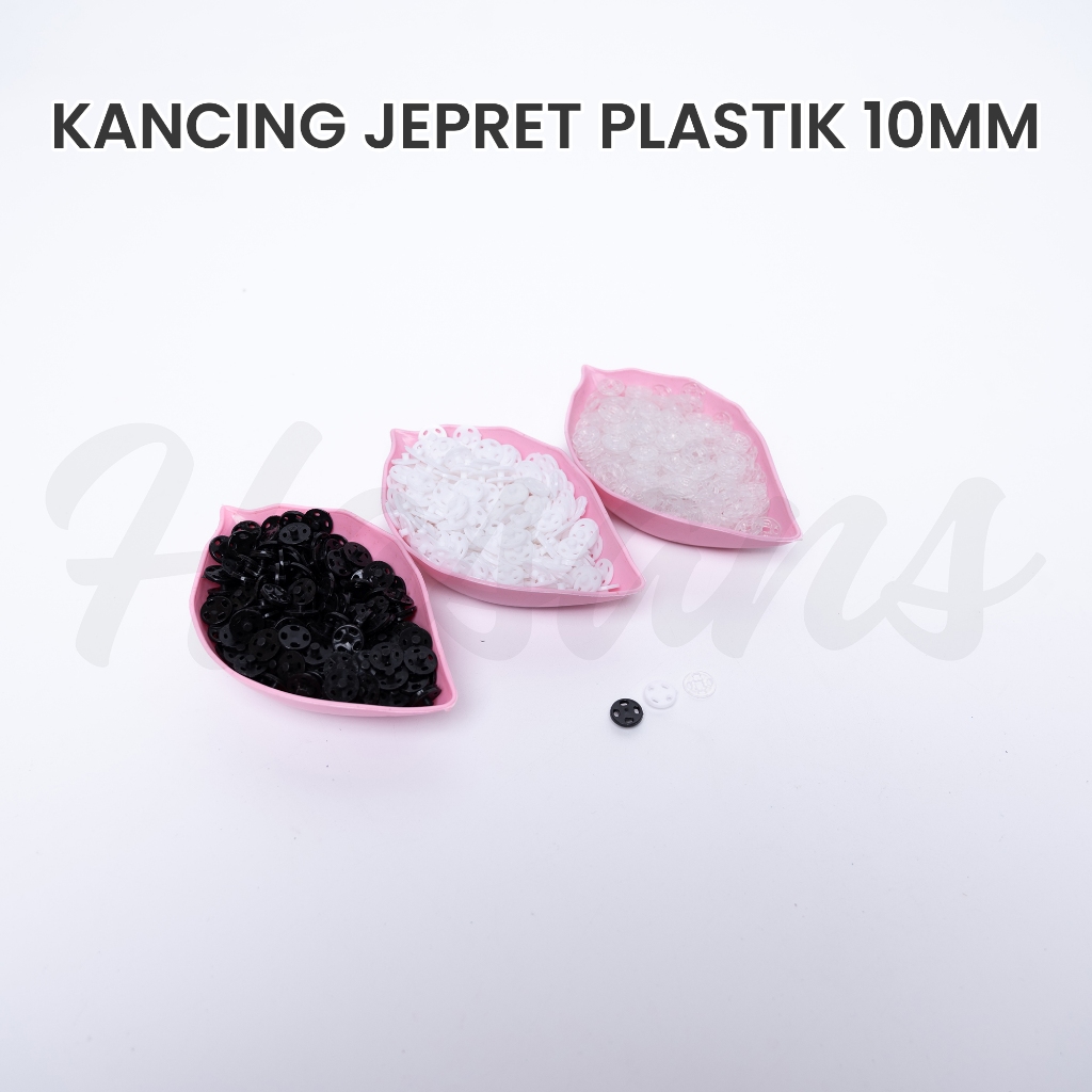 Jual [1000 Pcs] Kancing Cetet Plastik / Kancing Plastik Ukuran 10mm dan ...