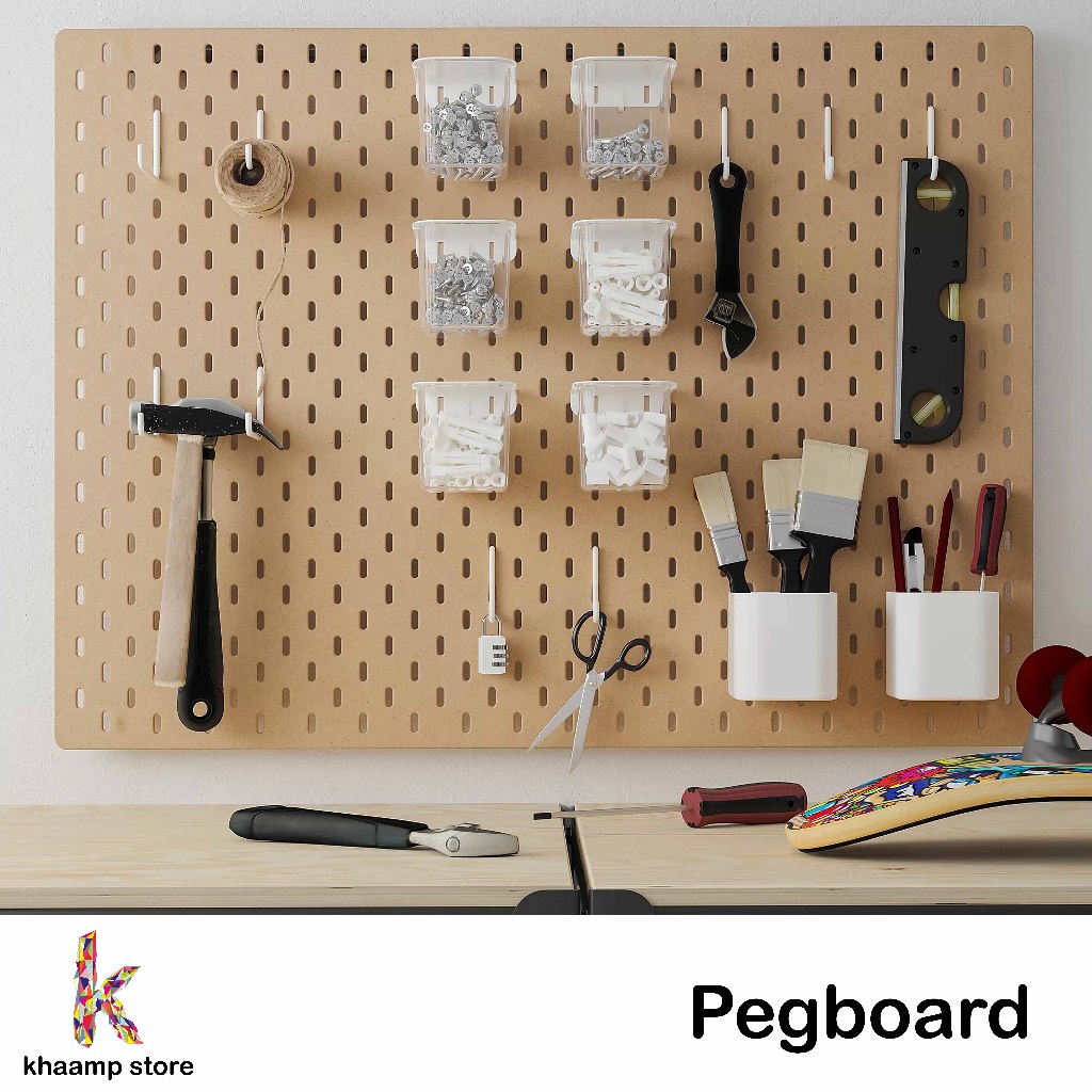 Jual pegboard SKDS papan dinding ukuran 80 cm x 45 cm | Shopee Indonesia