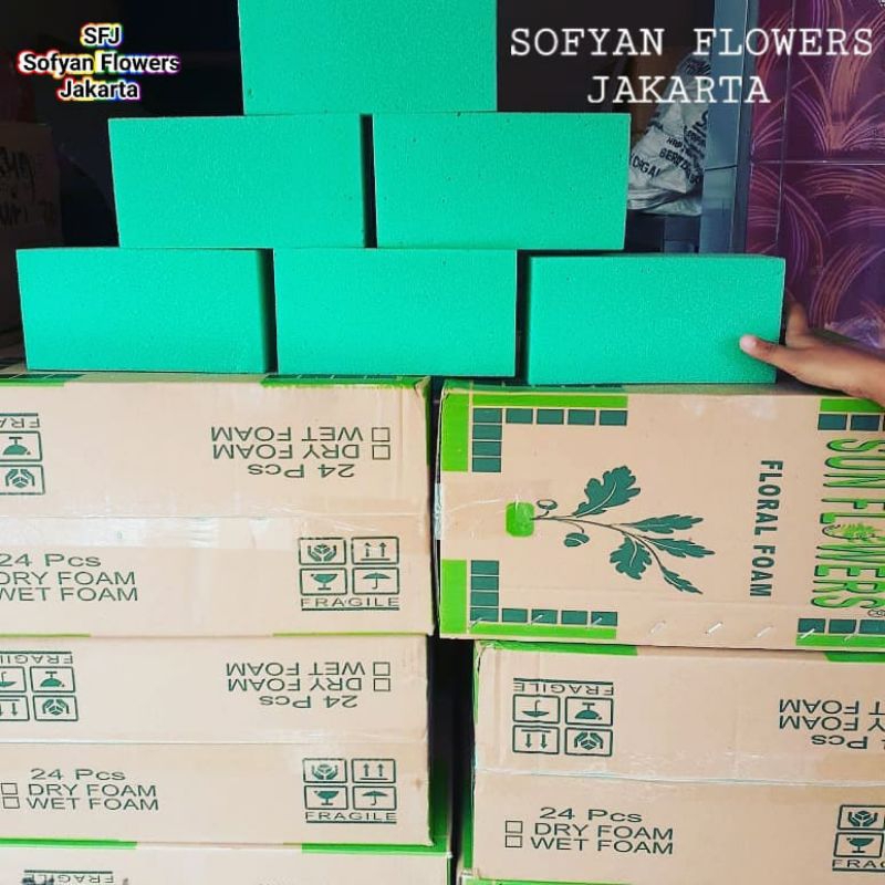 Jual Busa Bunga / Floral Foam Busa Kering / Gabus kering / Busa Tanaman ...