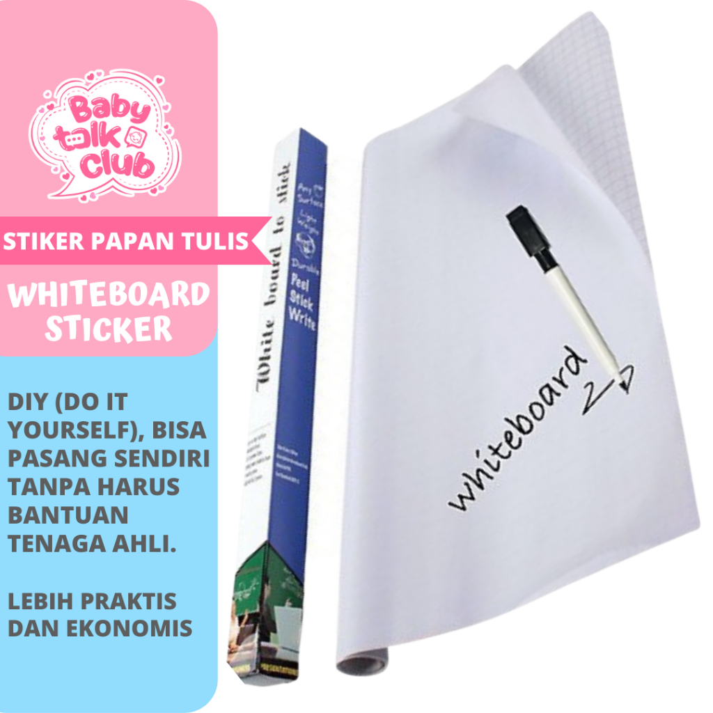 Jual Wall Sticker Whiteboard Stiker Papan Tulis Wallpaper Papan Tulis ...