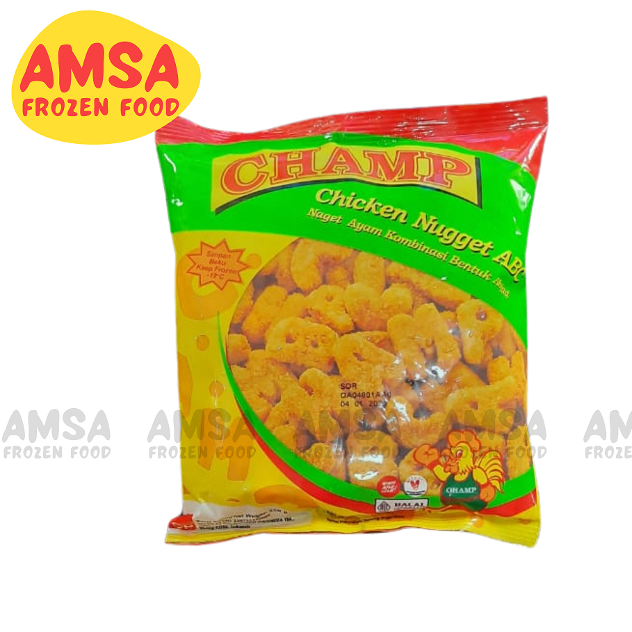 Jual Champ Chicken Nugget ABC 225 GR / Naget Ayam Bentuk Huruf Alphabet ...