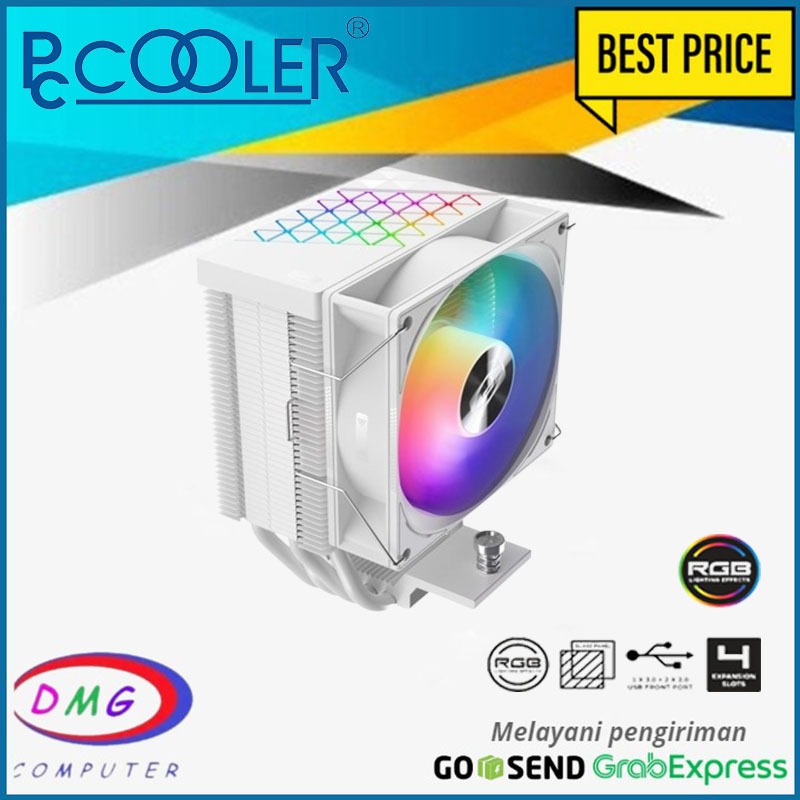 Jual CPU Cooler Processor Pccooler R400 White ARGB For AMD Intel ...