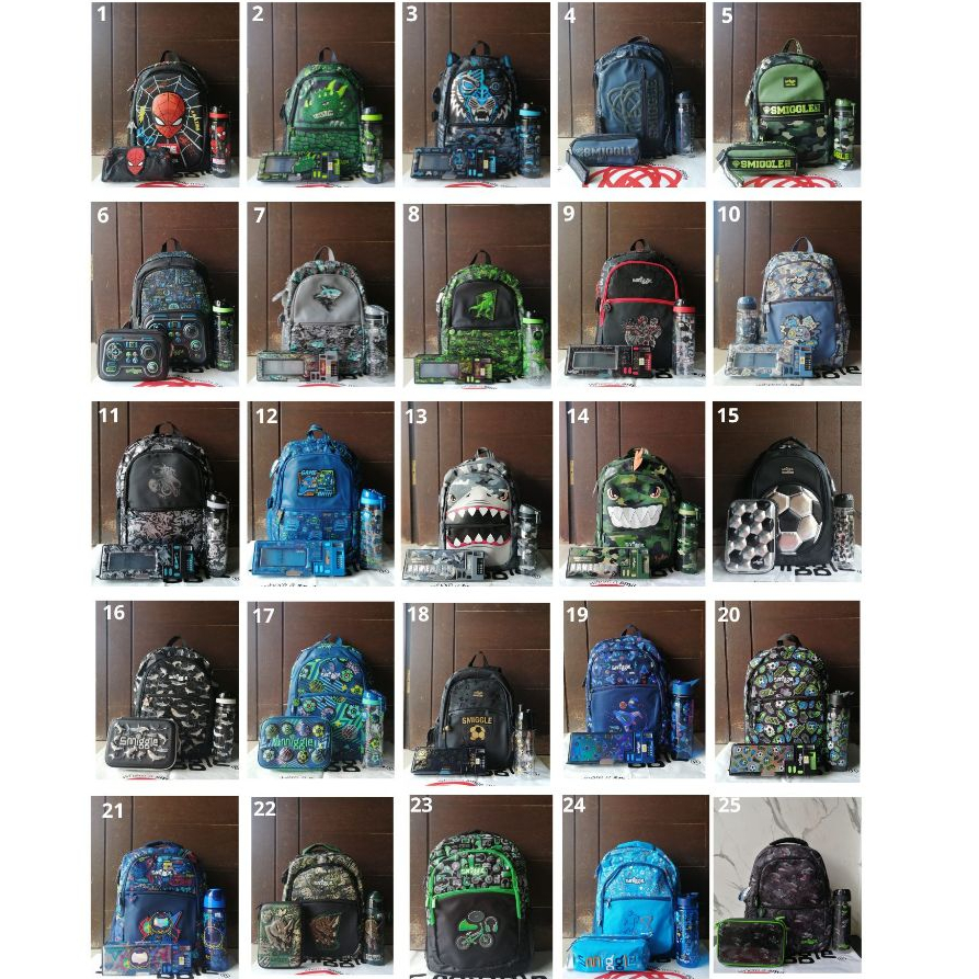 Jual Smiggle backpack dino spiderman shark ball game tas sekolah SD ...