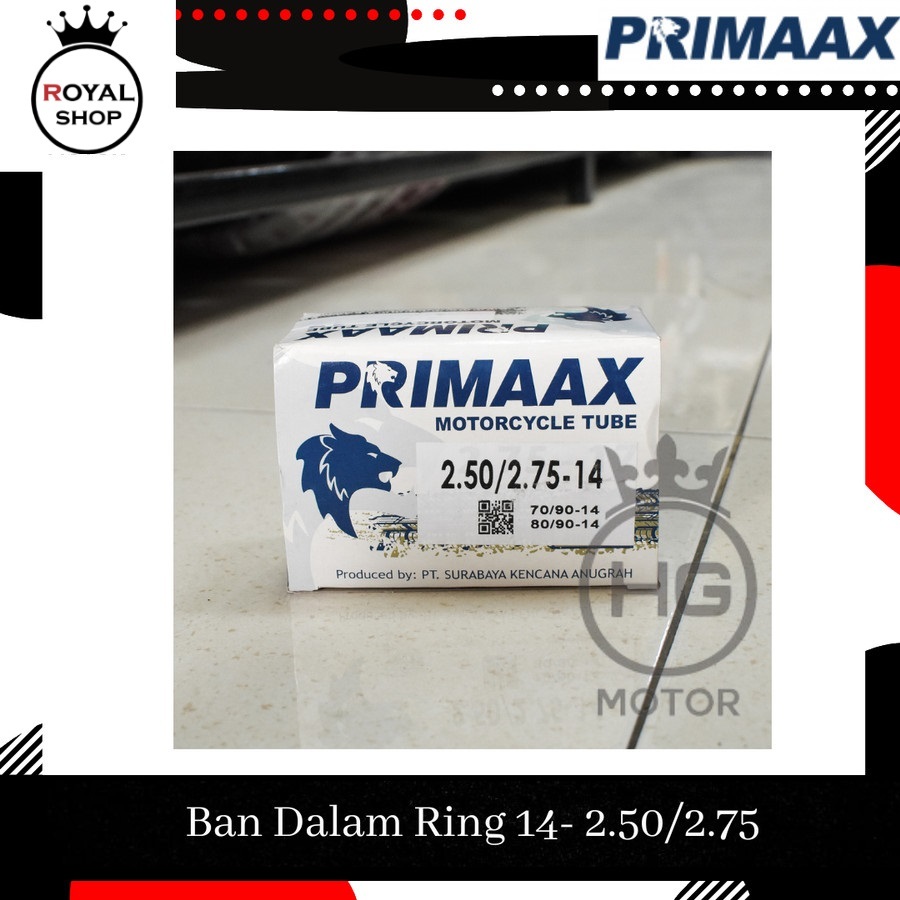 Jual Ban dalam 80/90-14 250/275 primax primaax ban matic 8090 Ring 14 ...