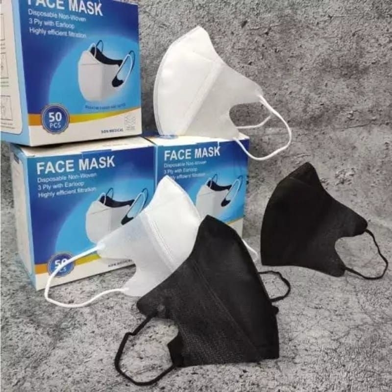 Jual MASKER DUCKBILL FACE MASK 3ply 50pcs EARLOOP dukbill dakbil ...