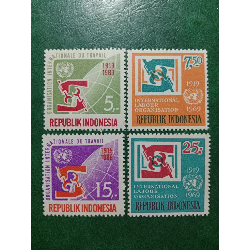 Jual Prangko Indonesia 4 Pcs ILO Tahun 1969 UN USED | Shopee Indonesia
