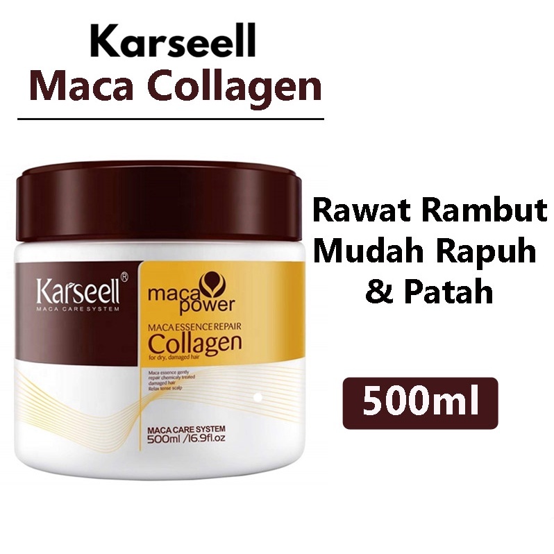 Jual Karseell Collagen Hair Mask Smoothing Keratin Treatment Rambut ...