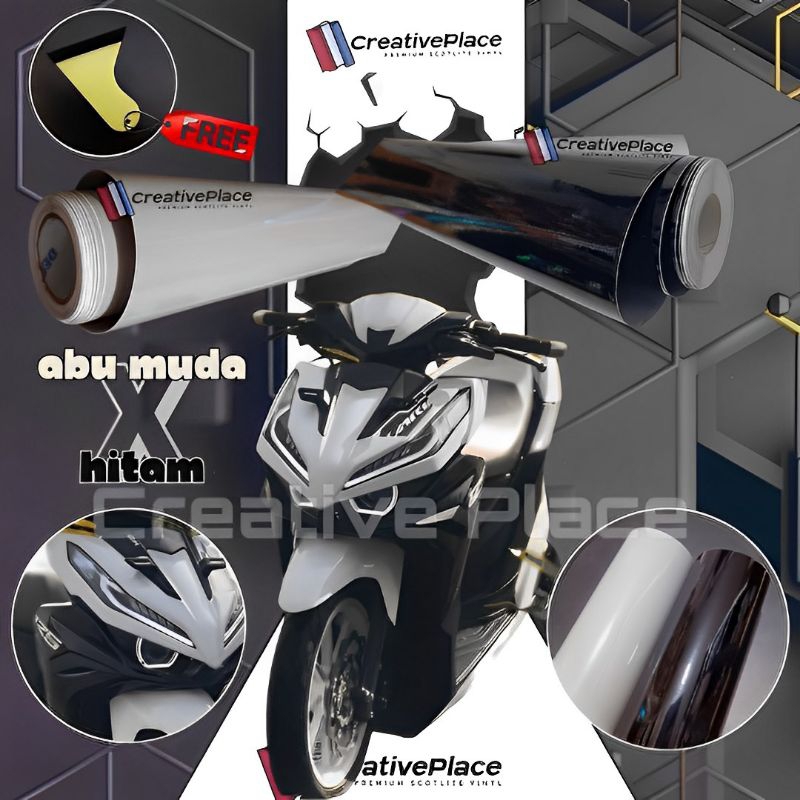 Jual sticker skotlet premium motor vario kombinasi dua warna bisa ...