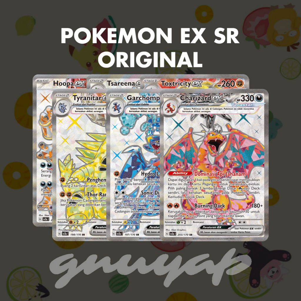 Jual EX SR koraidon miraidon mewtwo arcanine gyarados dedenne forretress slowking tyranitar ...