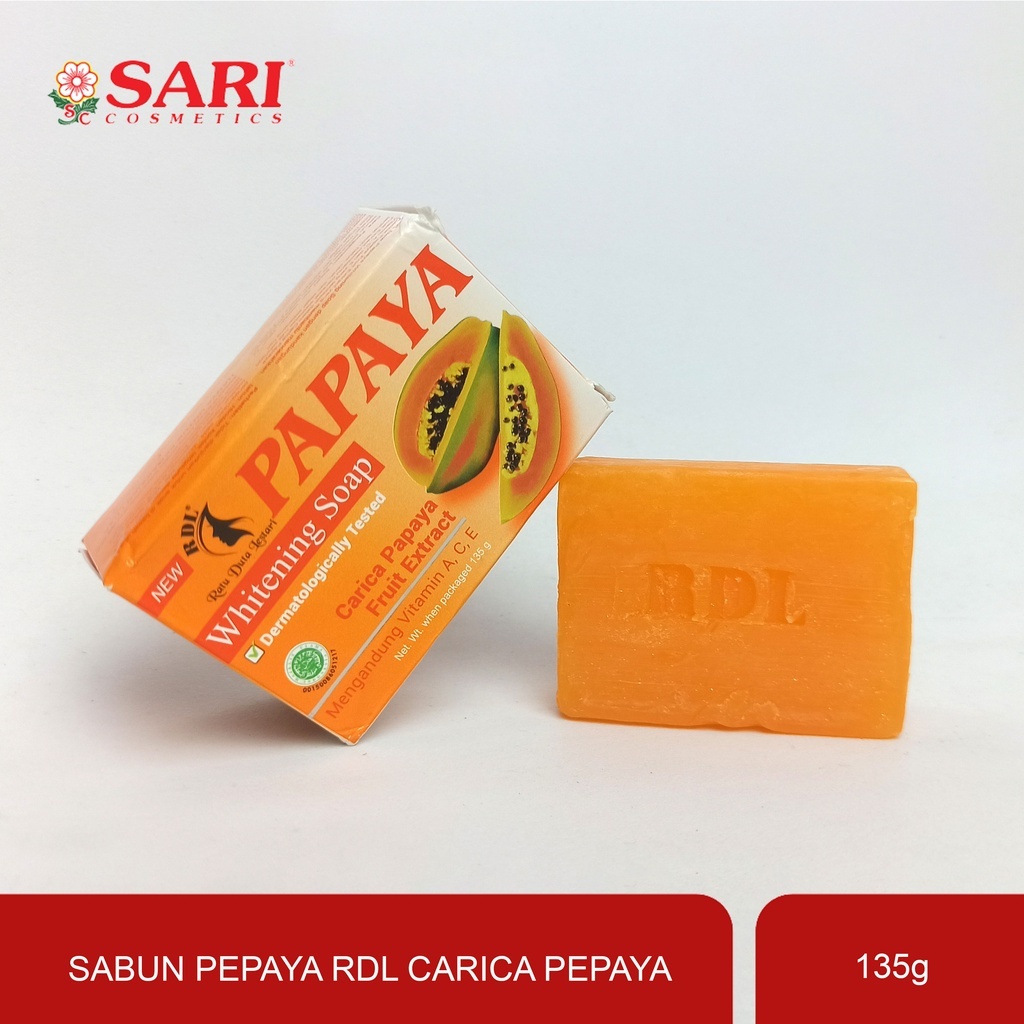 Jual RDL Papaya Sabun Papaya Whitening Soap 135gr (Sabun Pepaya) Halal ...
