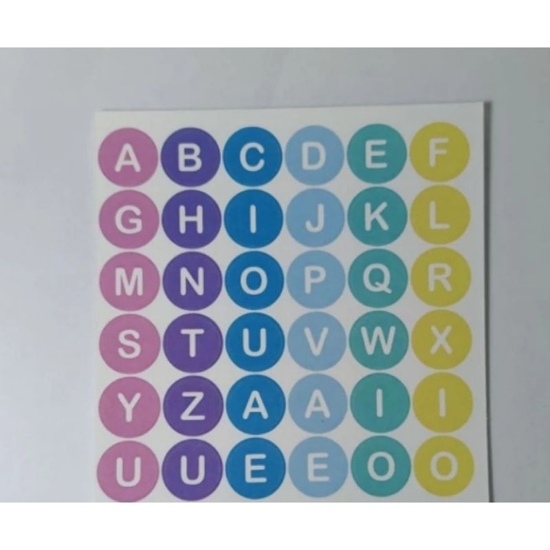 Jual Sticker huruf / sticker alphabet / sticker decoration / sticker ...