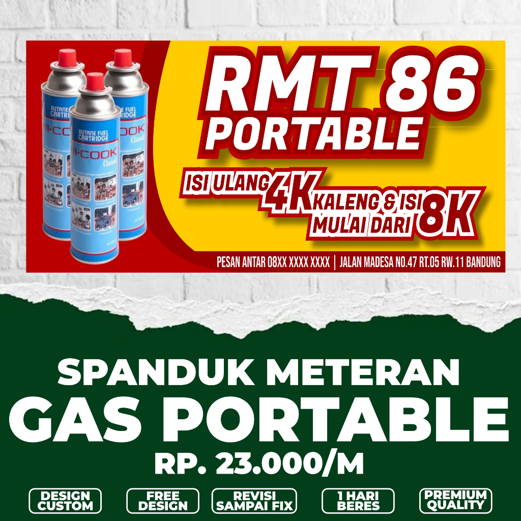 Jual Spanduk Gas Portable / Banner Gas Portable / banner spanduk ...