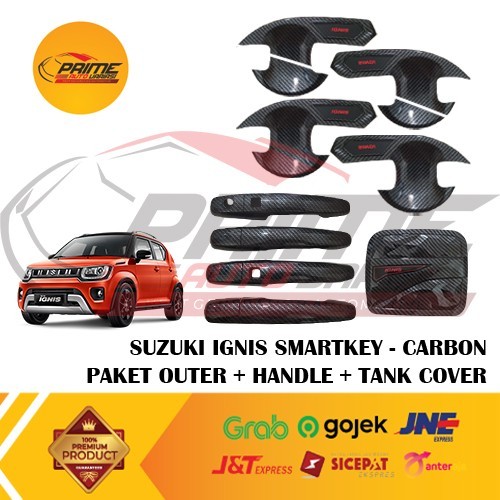 Jual PAKET OUTER HANDLE TANK COVER SUZUKI IGNIS SMARTKEY - CARBON ISK ...