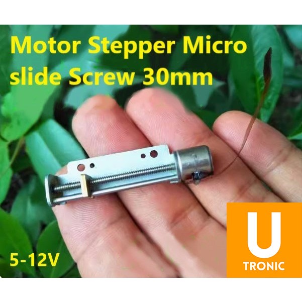 Jual Dinamo Motor Stepper 5V/12V Micro Slide Screw Stroke 30mm (8414 ...