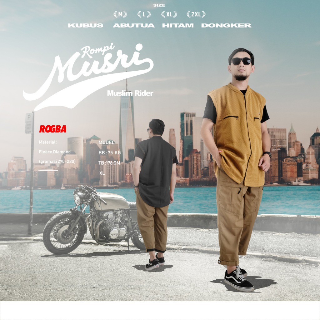 Jual ROSAL Rompi Musri ROGBA (Muslim Riders) | Shopee Indonesia