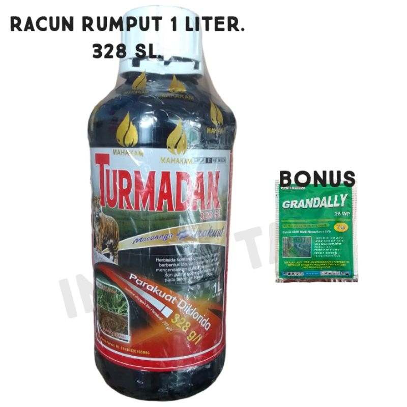 Jual HERBISIDA PARAKUAT TURMADAN 328SL, RACUN RUMPUT KONTAK | Shopee ...