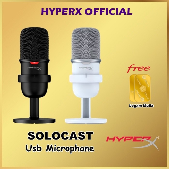 Jual HyperX Solo Cast Gaming Microphone Hyper X Kingston Usb Mic SoloCast | Shopee Indonesia