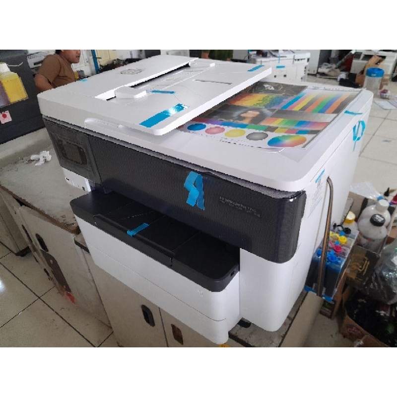Jual printer A3 Hp officejet pro 7740 modif infus dan chiples | Shopee ...