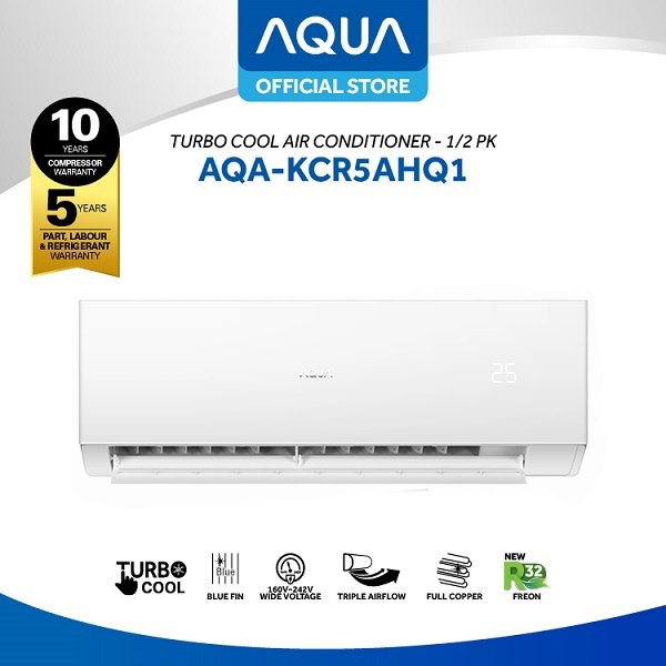 Jual AC AQUA JAPAN AQA-CR5AHQ 1/2 PK R32 Standart (UNIT ONLY) | Shopee ...