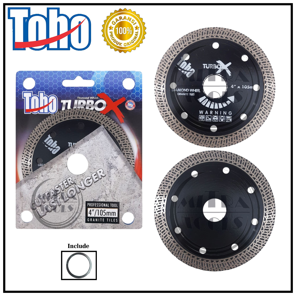 Jual TOHO Diamond Wheel TURBO X 4 Inch Mata Potong Keramik Granit ...