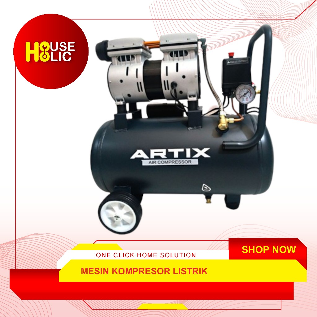 Jual Mesin Alat Kompresor Listrik OA 07-24 Air Compressor Oilless 24 ...