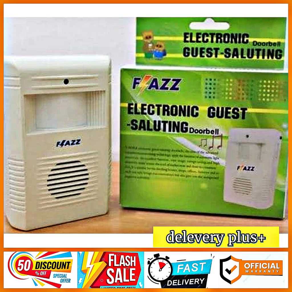 Jual bell alarm sensor gerak flazz bell selamat datang | Shopee Indonesia