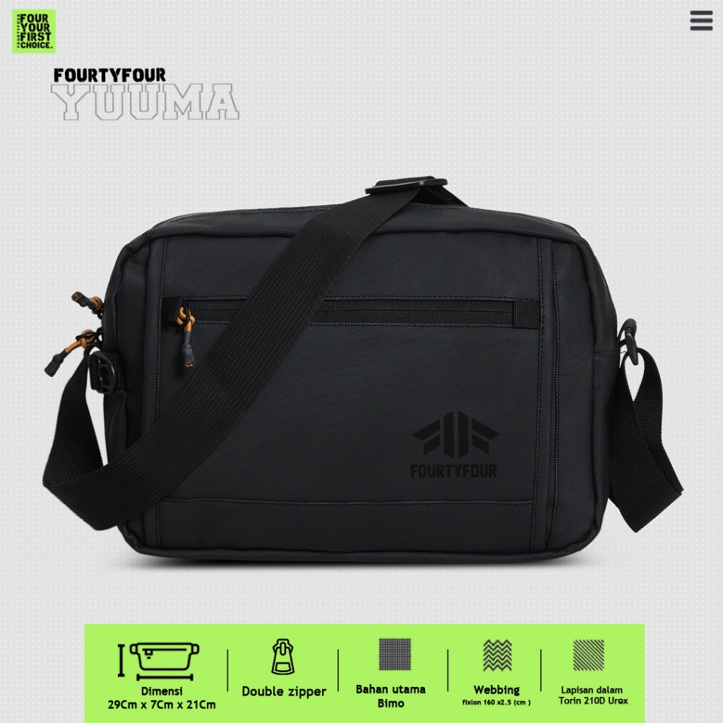 Jual Fourtyfour Yuuma Sling Bag - Tas Selempang Anti Air | Shopee Indonesia