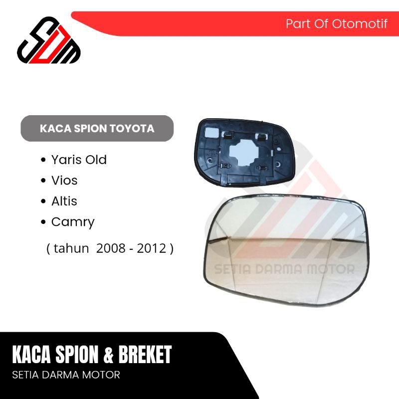Jual Kaca Spion Mobil Toyota Yaris Vios Altis Camry 2008 2009 2010 2011 ...