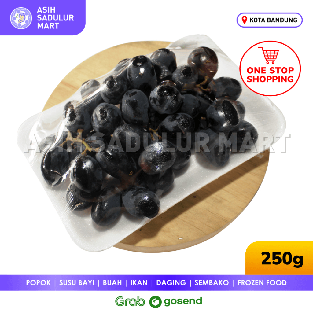Jual Anggur Merah Import 250gr / 500gr / 1kg Red Globe / Black Autumn ...